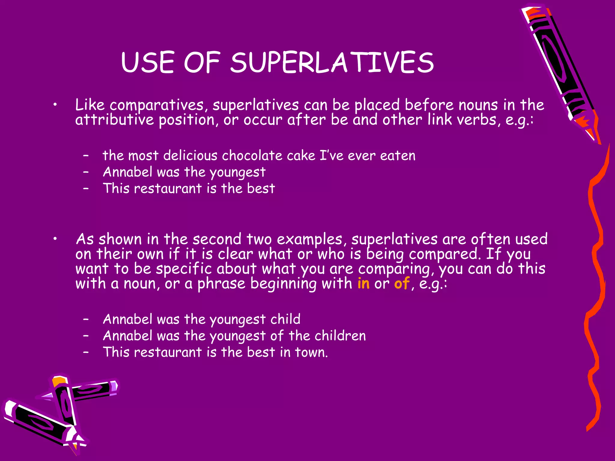 Comparative And Superlative Adjectives | PPT