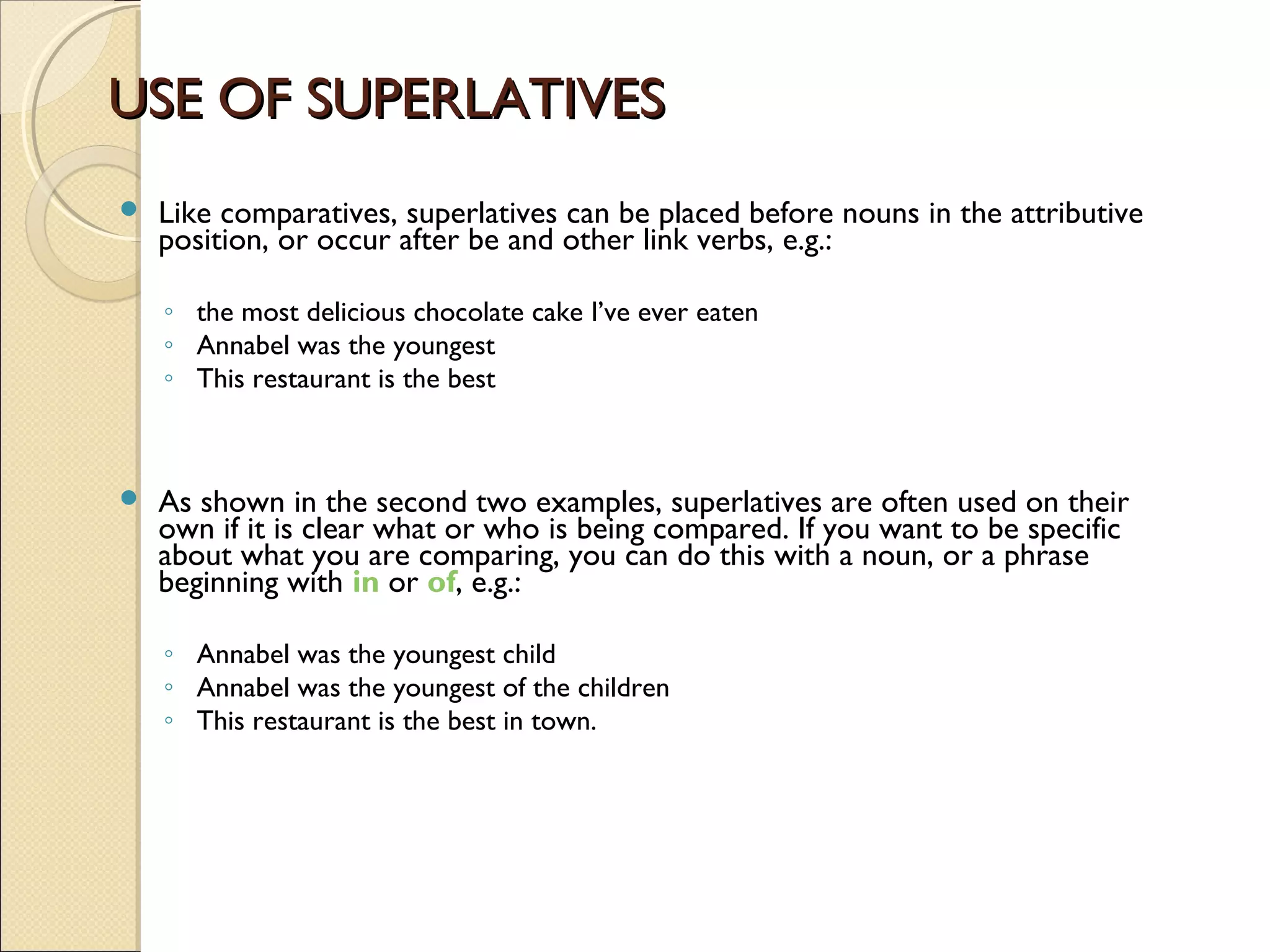 Comparative and-superlative-adjectives | PPT