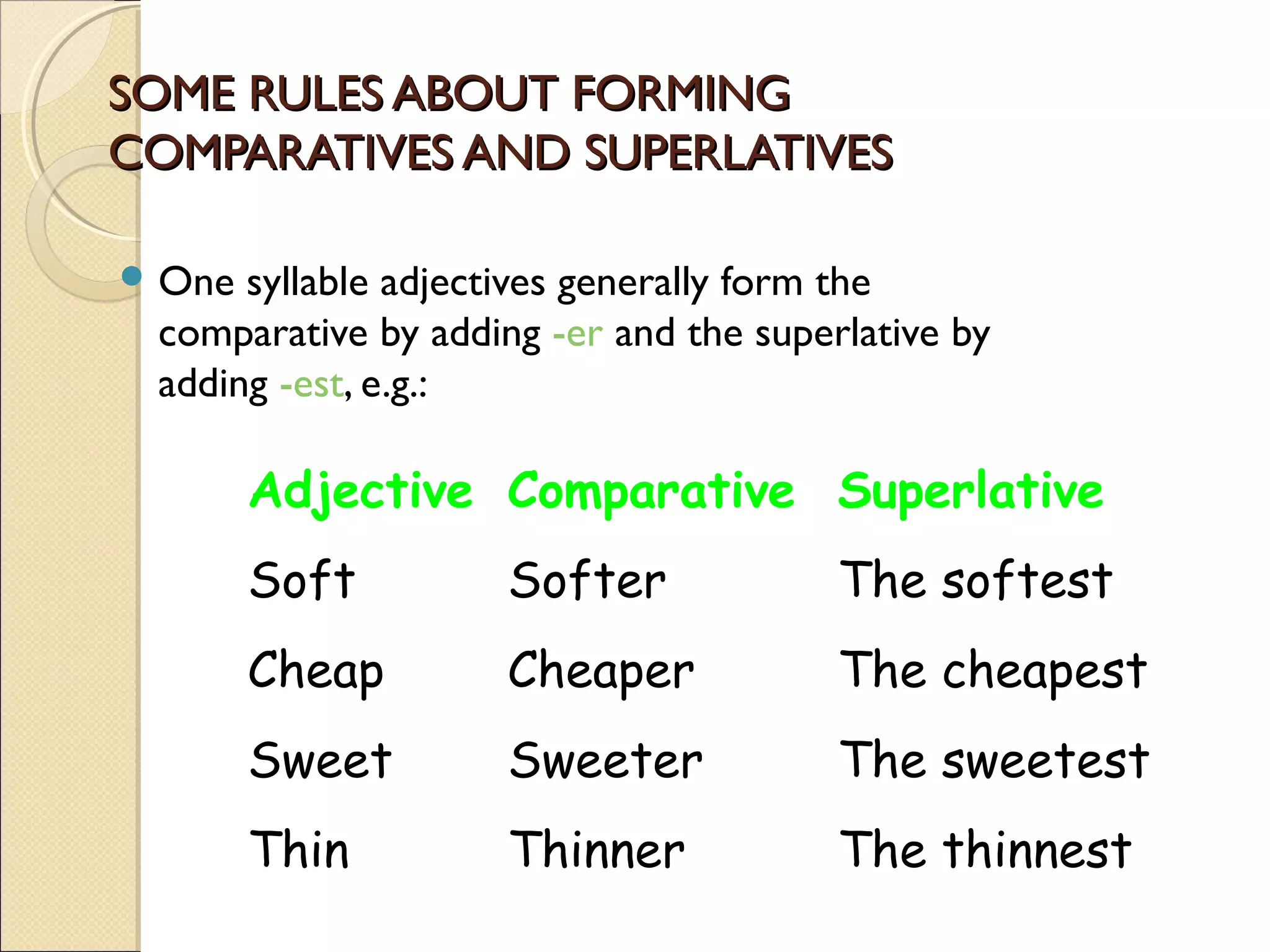Comparative and-superlative-adjectives | PPT