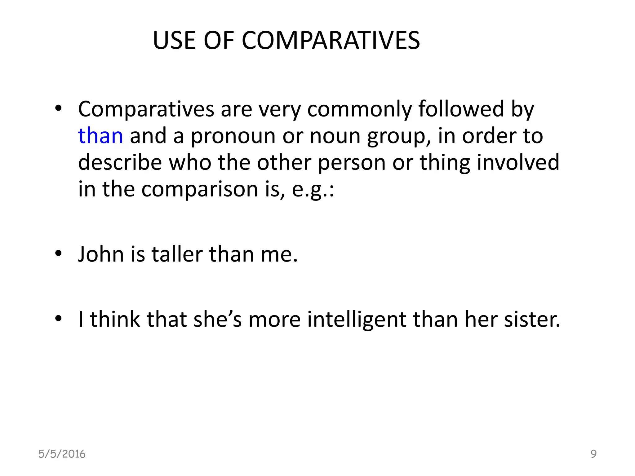 Comparative and-superlative-adjectives | PDF