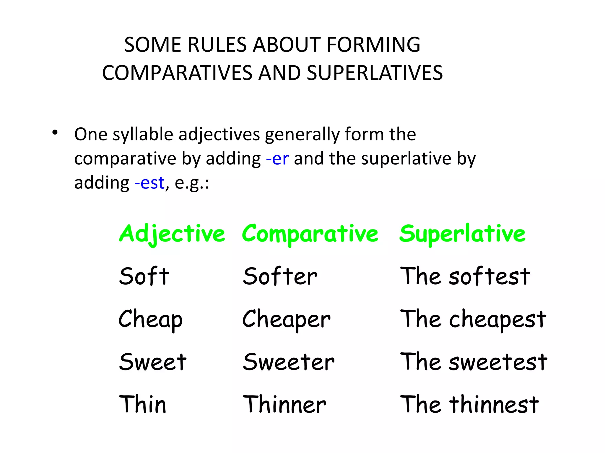 Comparative and-superlative-adjectives-jpl | PPT