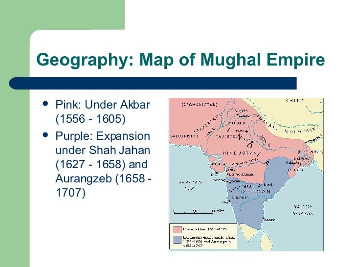 Aurangzeb The Mughal Emperor Map
