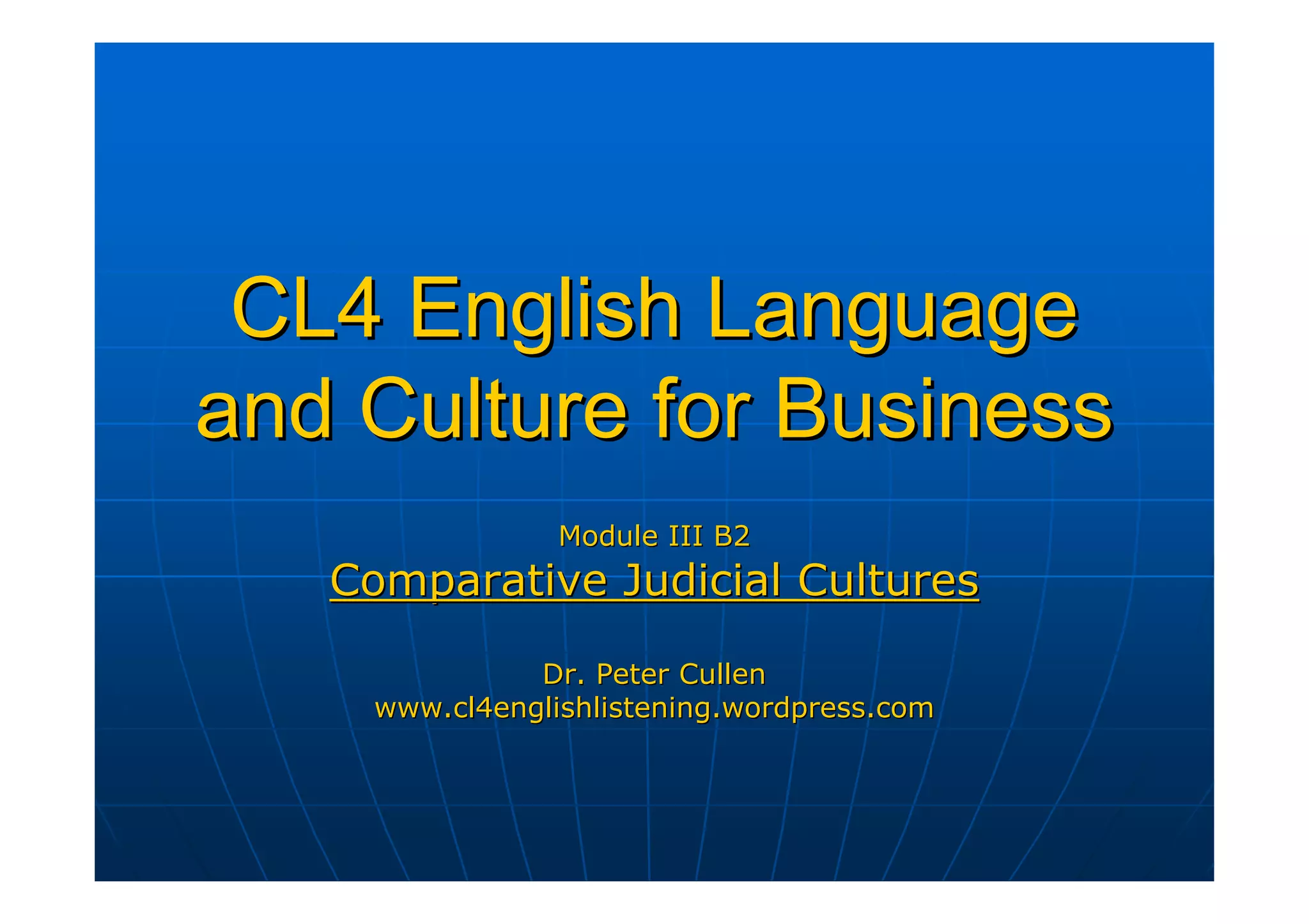 Comparative Legal Culture | PPT