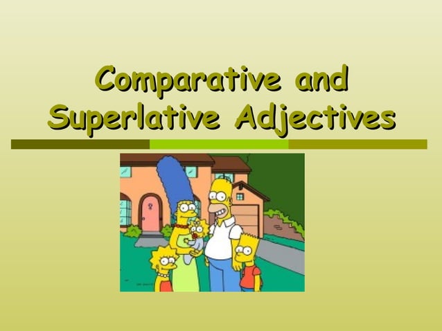 Comparative superlative-1 | PPT | Television | Entertainment