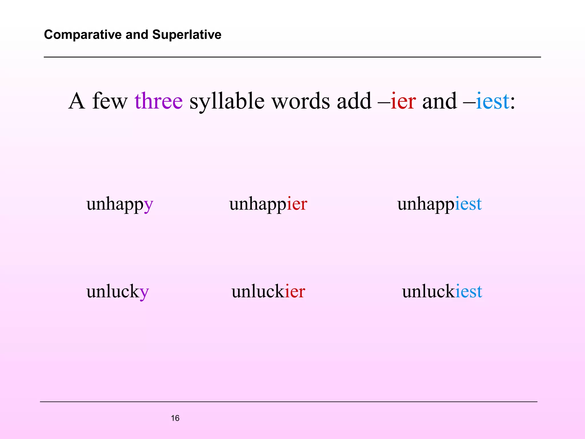 Comparative superlative. (7 and 8) | PPT