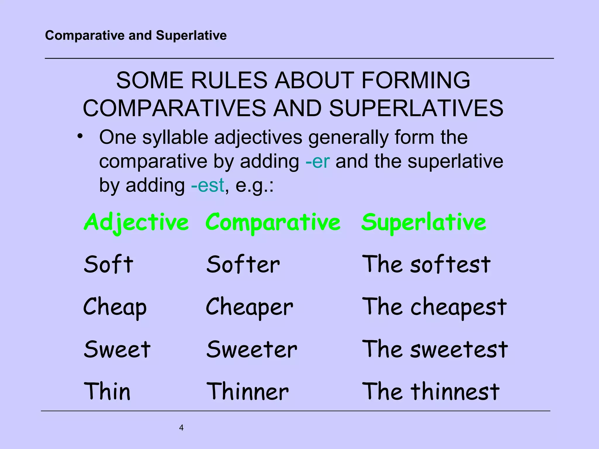 Comparative superlative. (7 and 8) | PPT