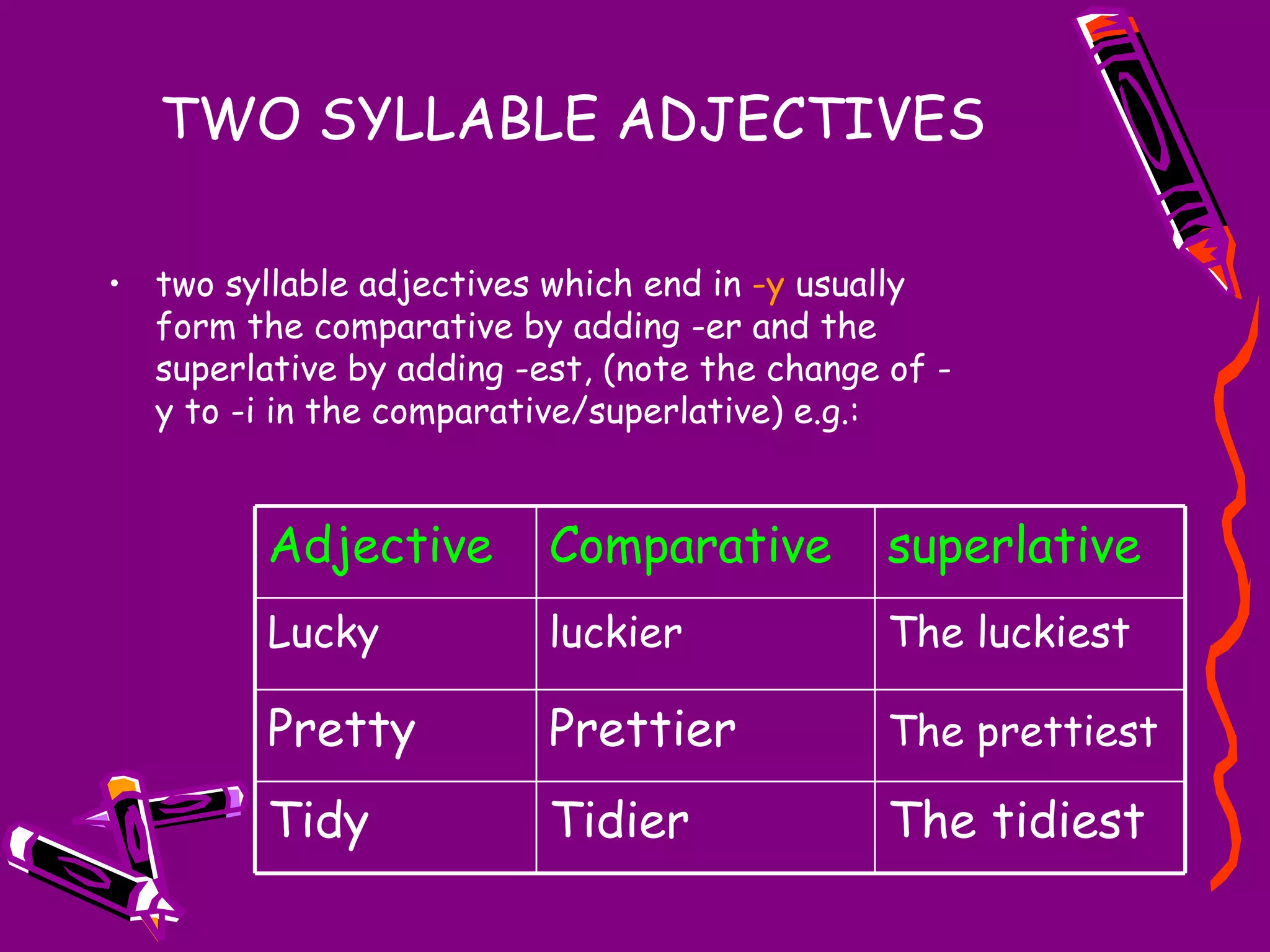 Comparative adjectives | PPT