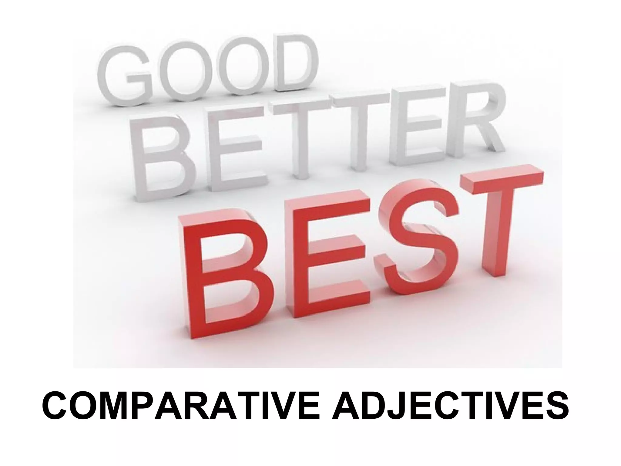 Comparative adjectives | PPT