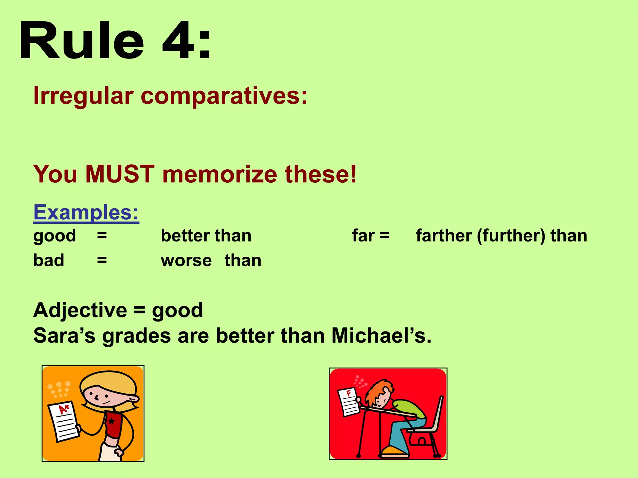 Comparative adjectives | PPTX