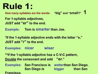 Comparative adjectives | PPTX