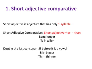 Comparative adjectives | PPTX