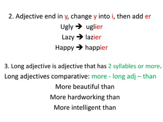 Comparative adjectives | PPTX