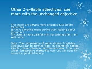 Comparative adjectives | PPT