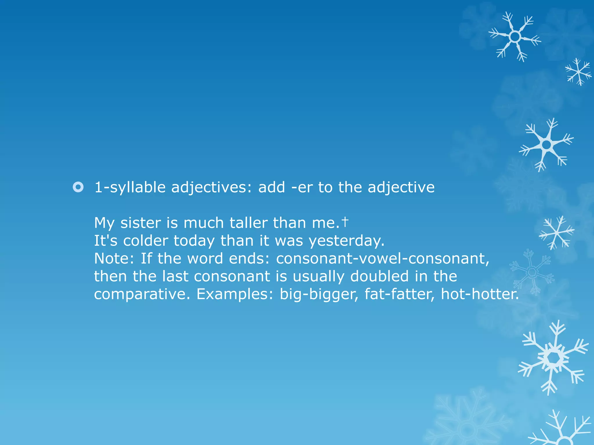 Comparative adjectives | PPTX