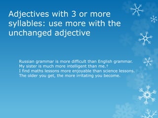 Comparative adjectives | PPTX