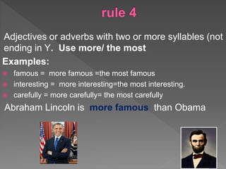 Comparative adjectives | PPTX