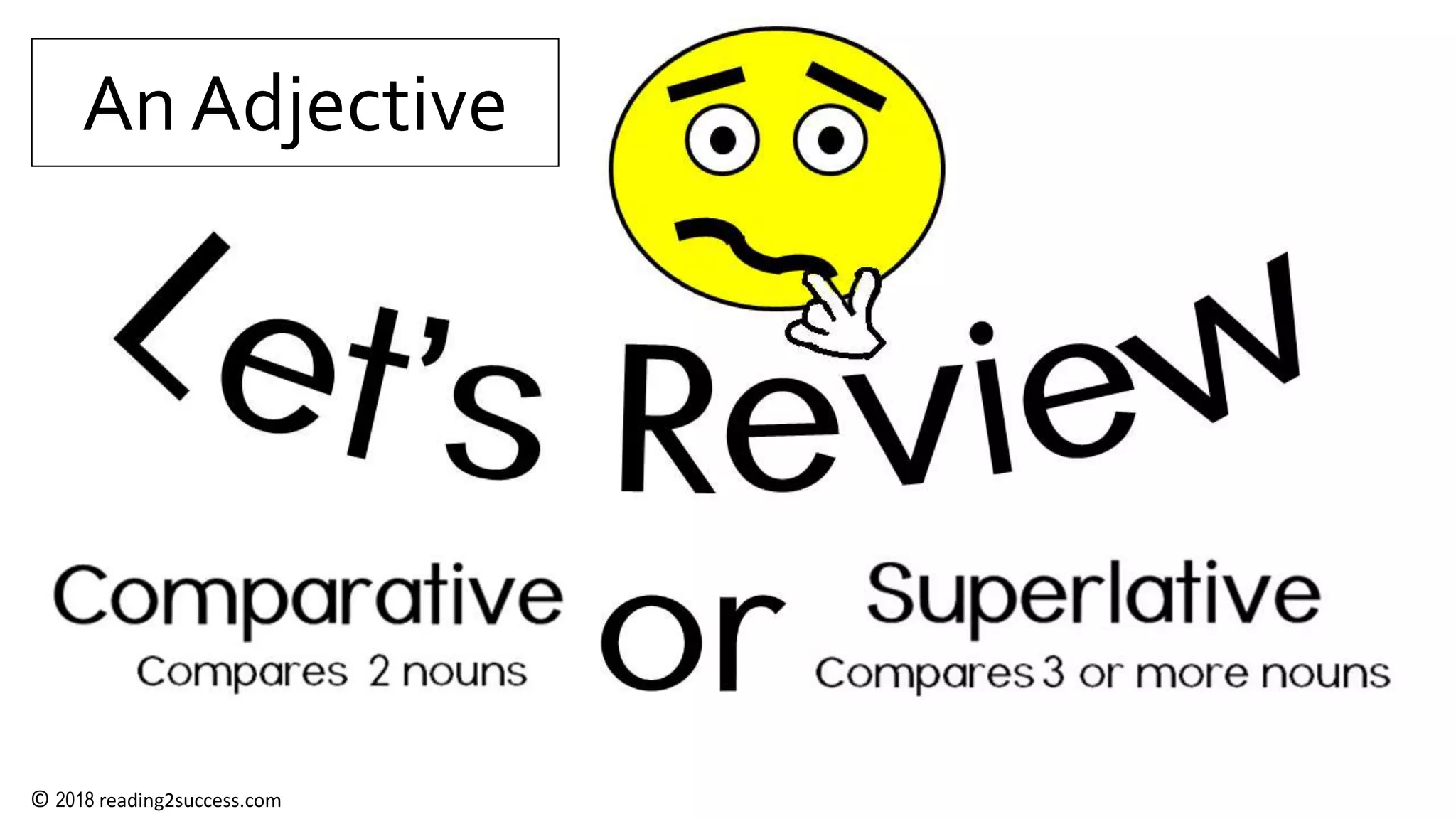 Comparative and Superalitive Adjectives: small spider, smaller spider ...