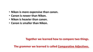 Comparative Adjectives in English Grammar | PPT