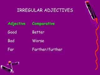 Comparative adjectives (3) | PPT