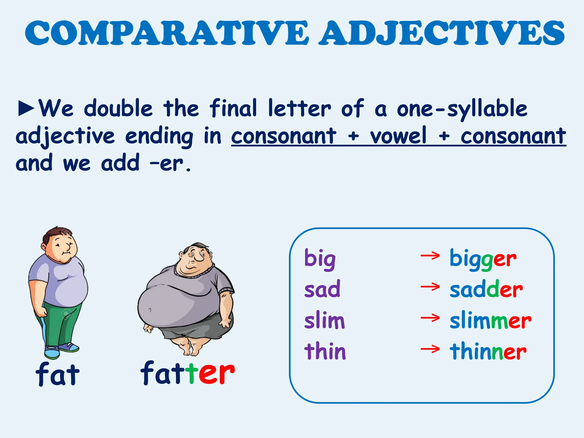 comparativeadjectivespresentationgrammardrillspicturedescriptionexercis ...