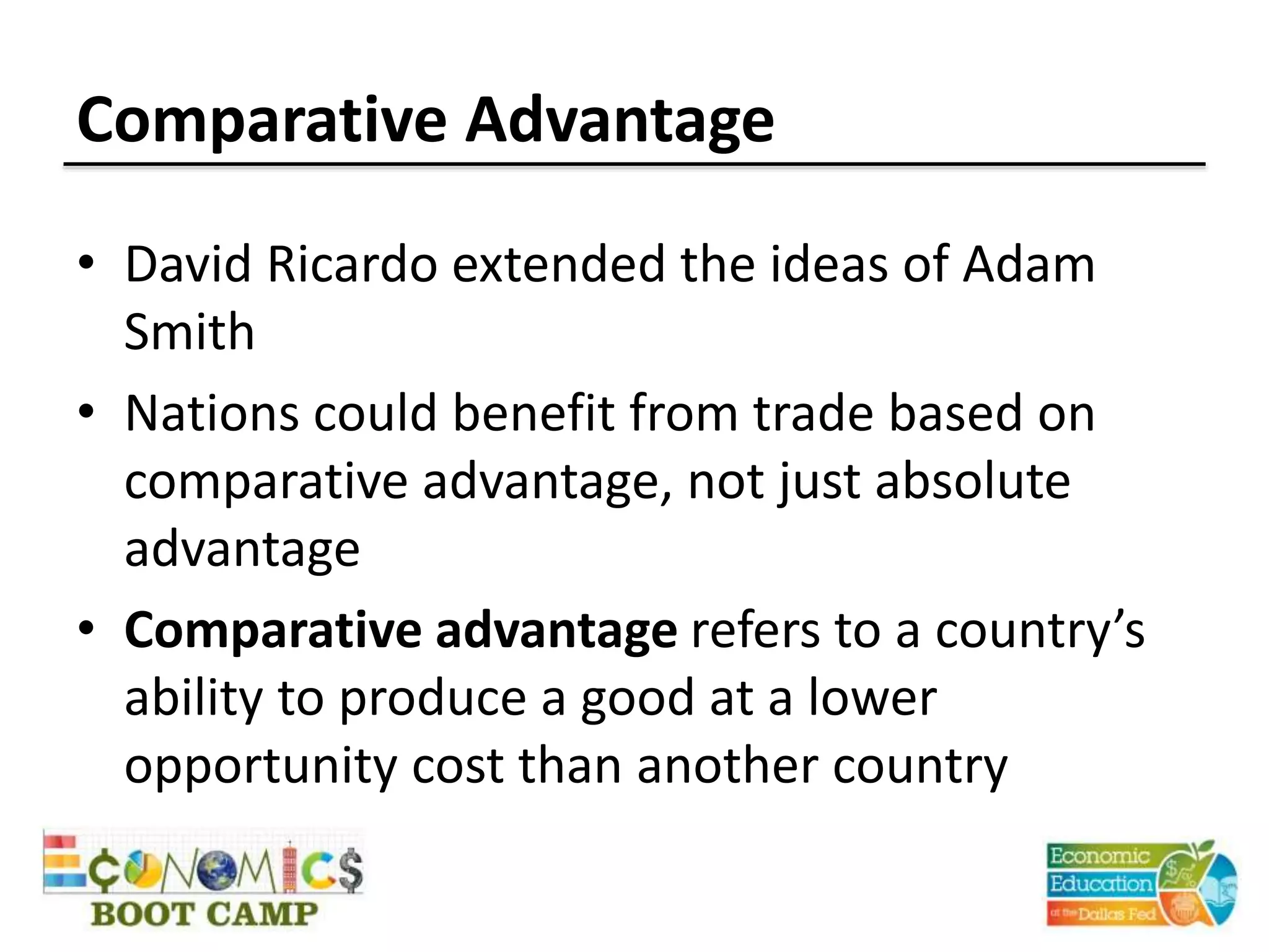 Comparative Advantage Trade | PPTX