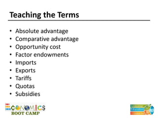 Comparative Advantage Trade | PPTX
