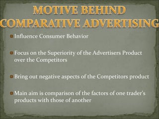 Comparative advertising 1 | PPT