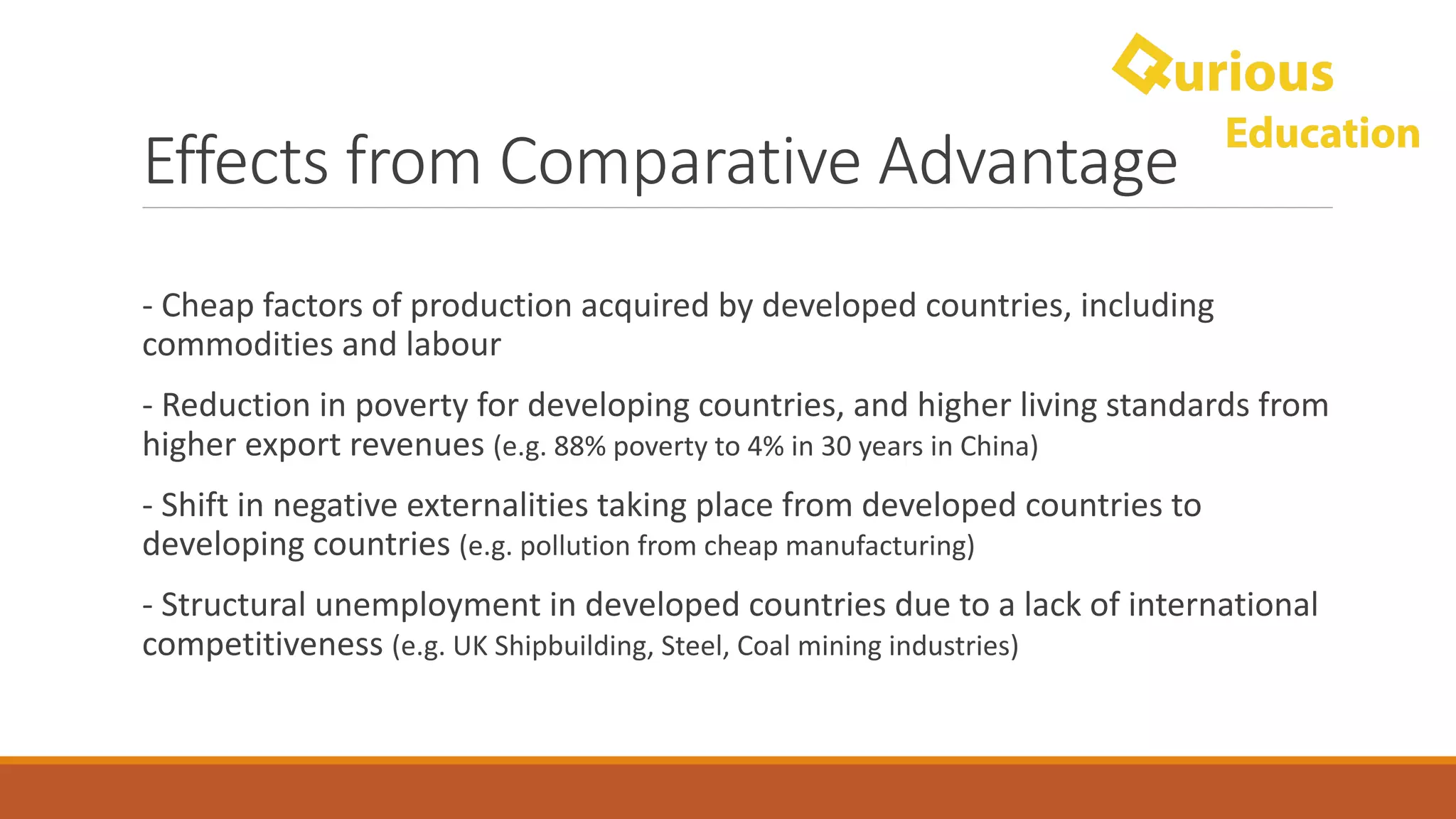 Comparative Advantages Note - A-level & IB Economics | PPT