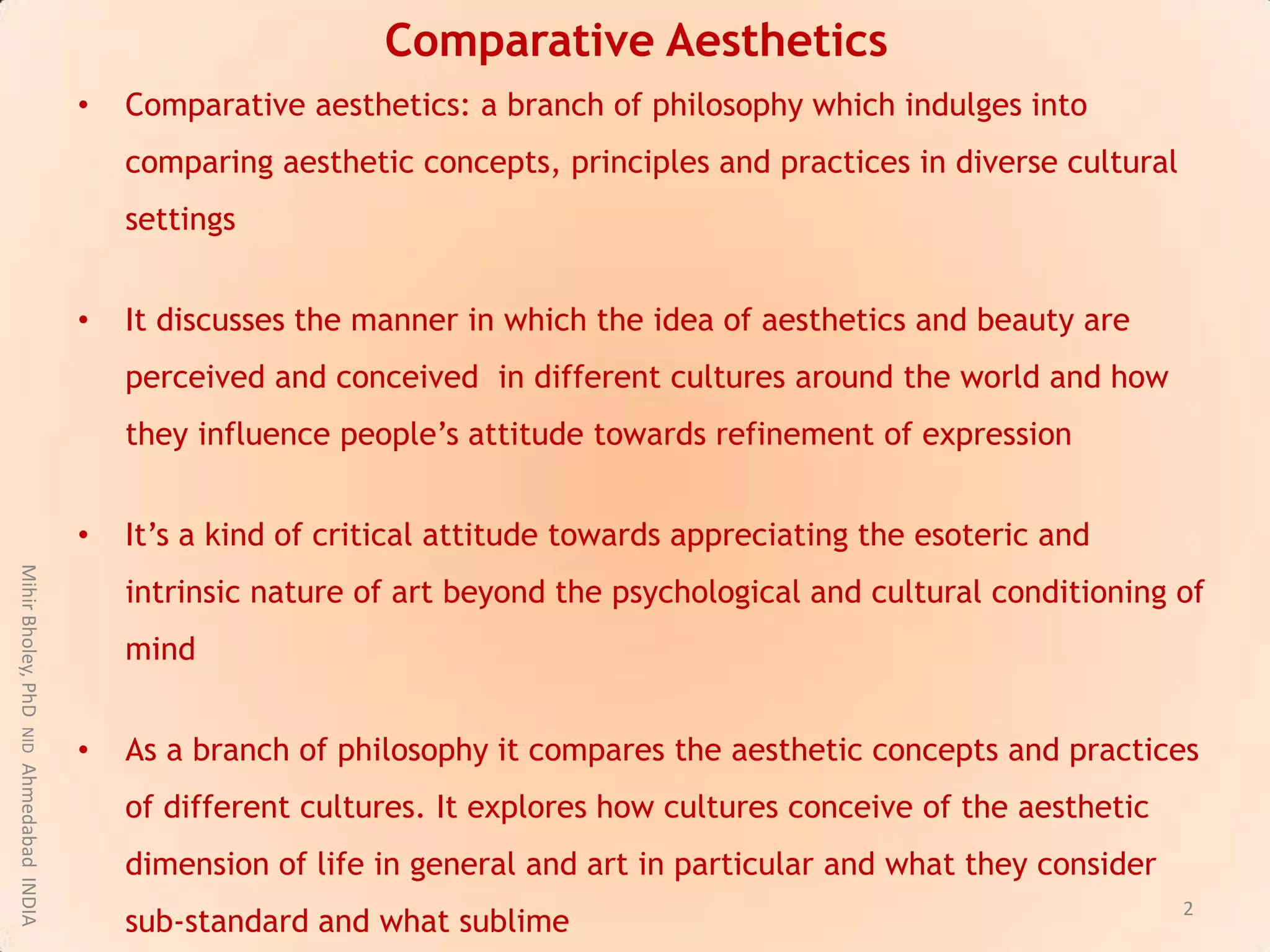 Comparative Aesthetics: the Indian and Western Context | PDF