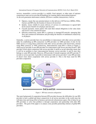 Comparative analyisis on some possible partnership schemes of global ip exchange providers | PDF
