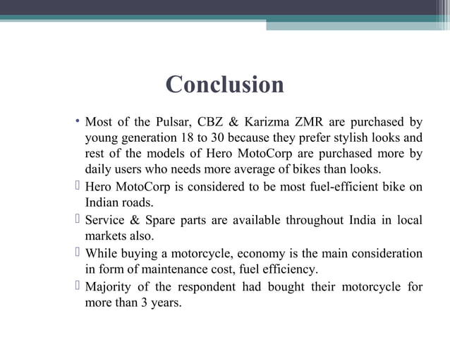 Comparative analysis: Bajaj Auto v/s Hero MotoCorp. | PPT