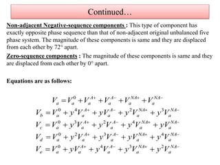 Comparative analysis of 3 phase, 5 phase and 6 phase symmetrical components with MATLAB | PPTX