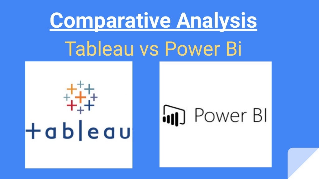 Comparative Analysis - Tableau vs. Power Bi | PDF