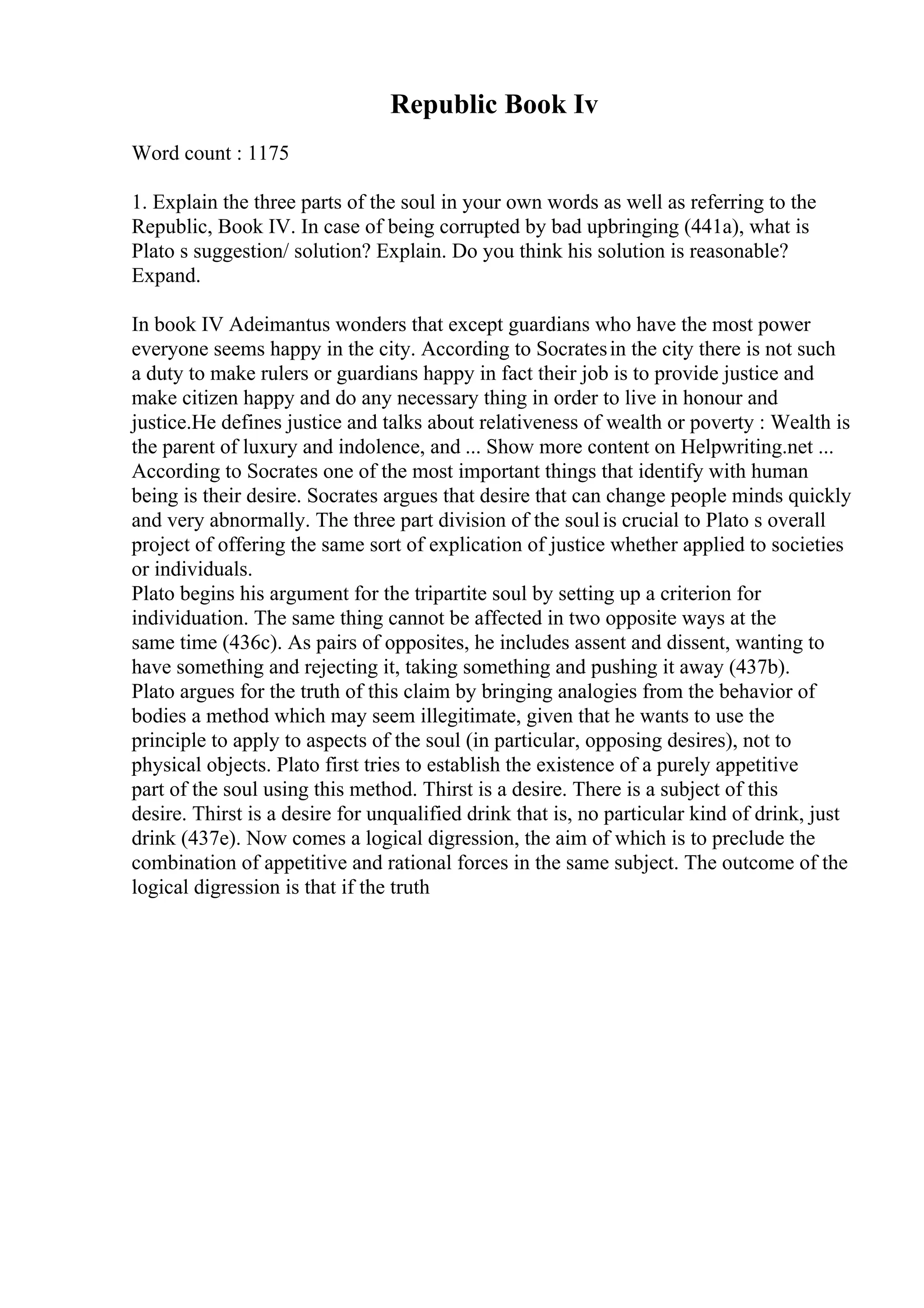 Comparative Analysis Essay Example | PDF