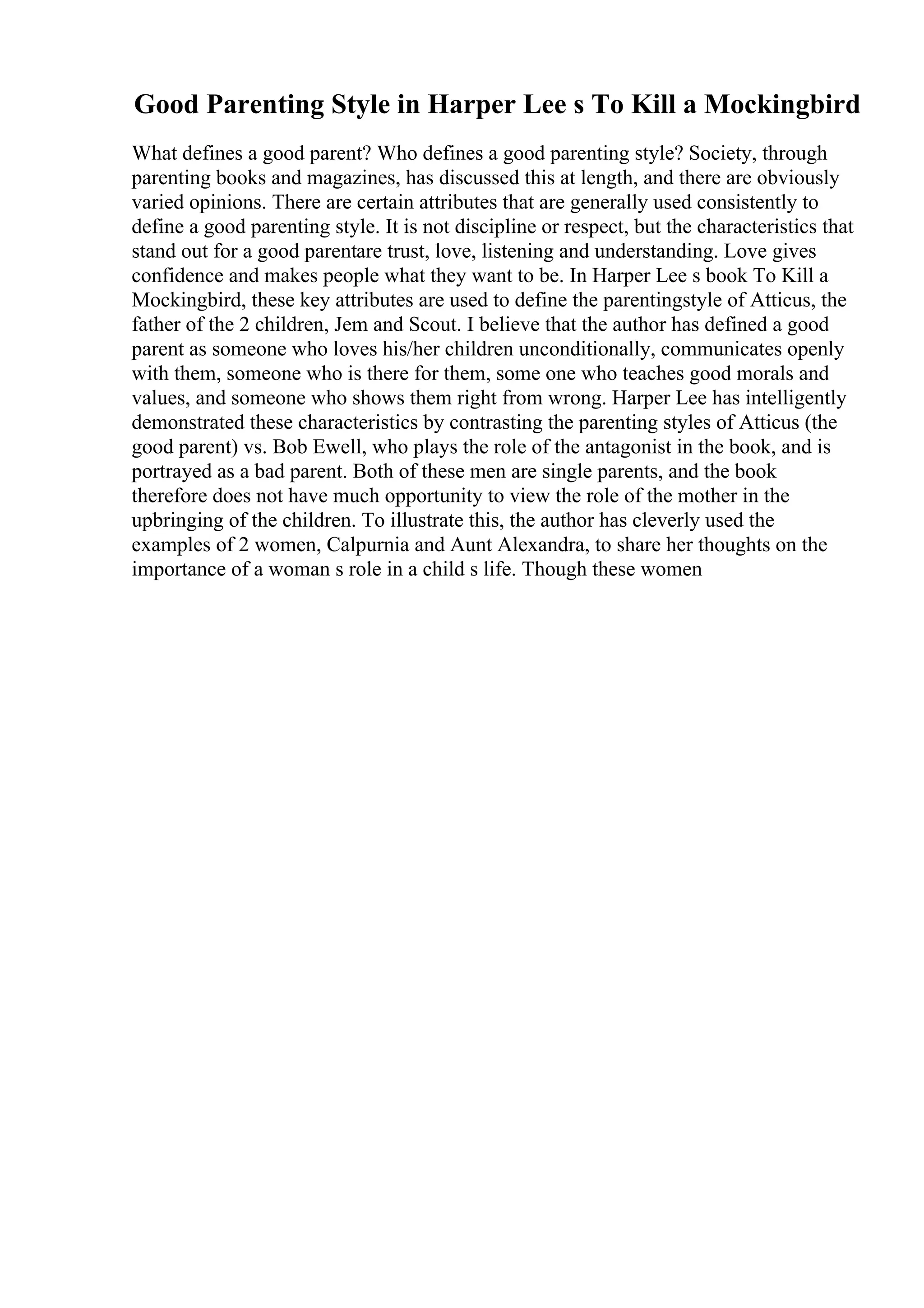 Comparative Analysis Essay Example | PDF