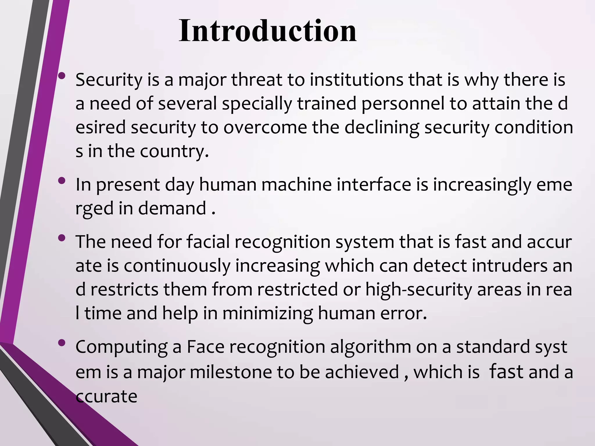 Comparative Analysis For A Real Time Face Recognition System Using