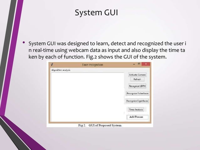Comparative Analysis For A Real Time Face Recognition System Using Raspberry Pi Ppt