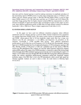 Comparative analysis for higher channel isolation using single | PDF