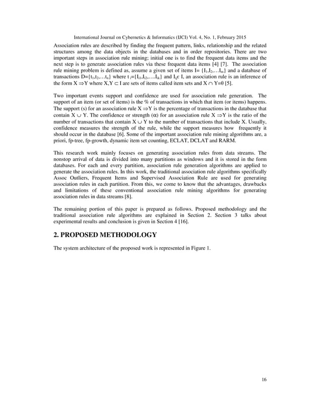 Comparative Analysis Of Association Rule Generation Algorithms In Data Streams Pdf