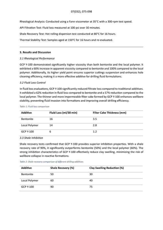 Comparative Analysis of Different Drilling Fluid Additives | PDF