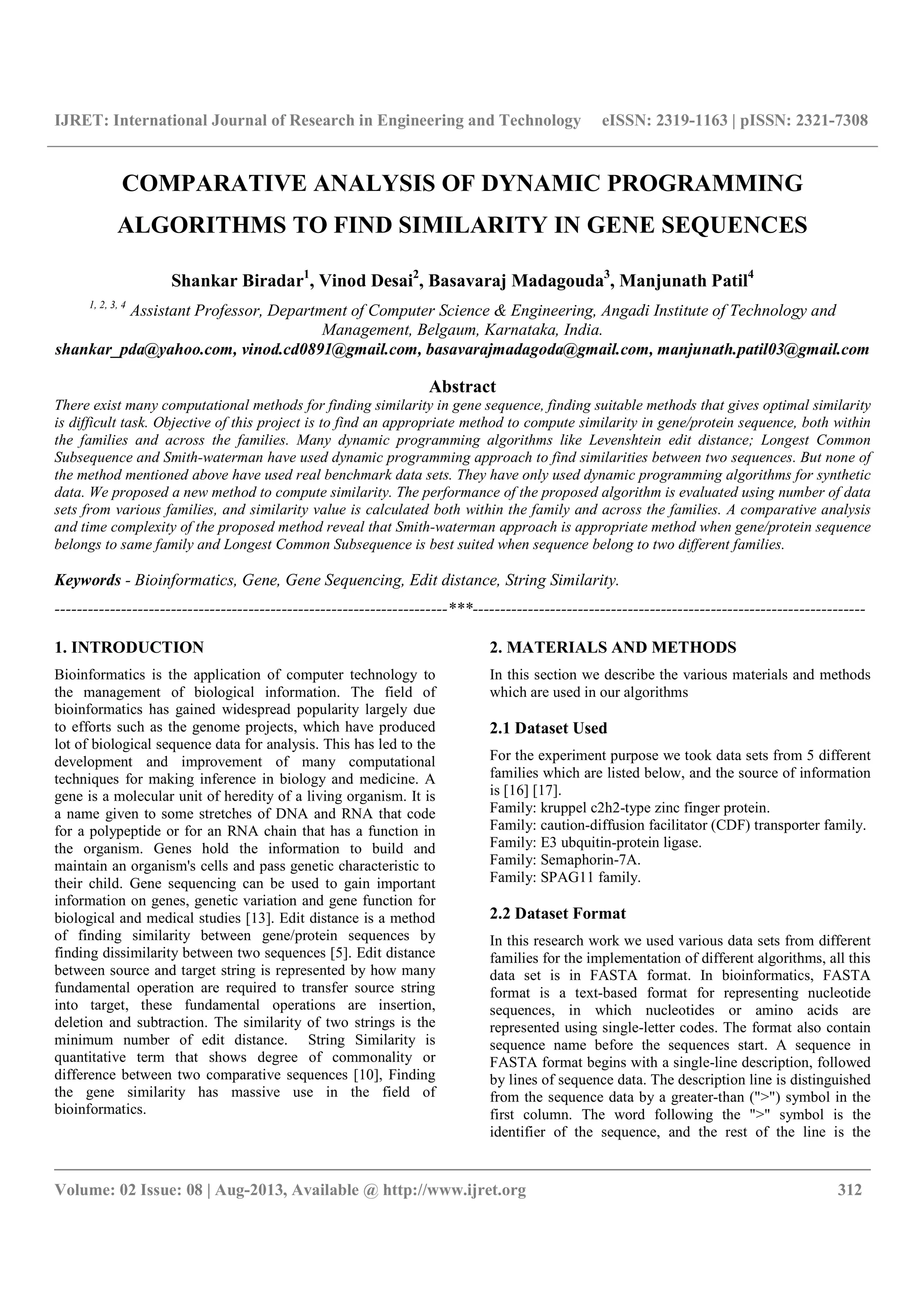 Comparative analysis of dynamic programming | PDF