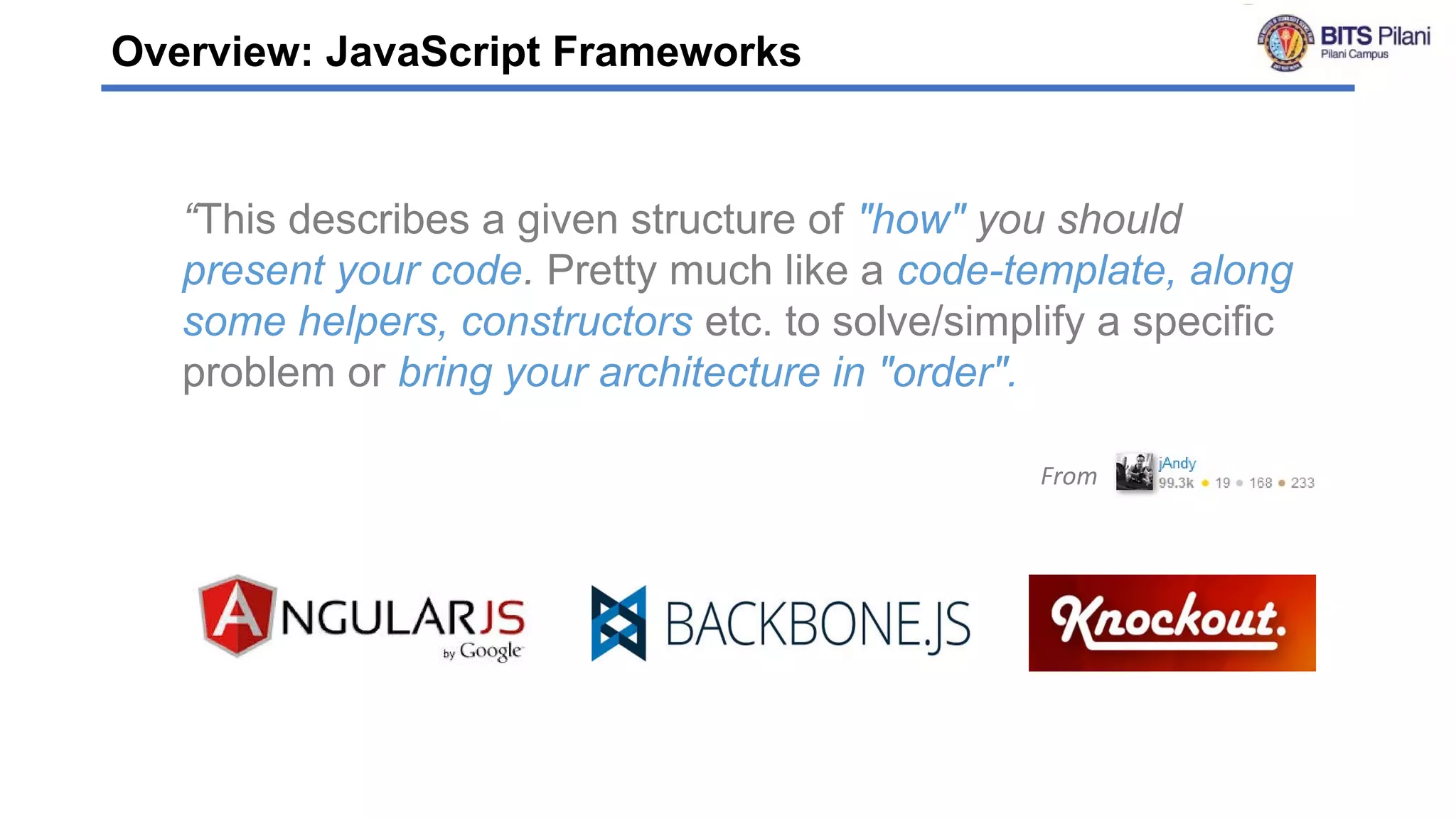 Comparative Analysis Of Java Script Framework Ppt 3366