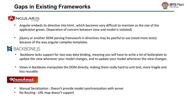 Comparative Analysis Of Java Script Framework Ppt