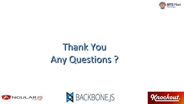 Comparative Analysis Of Java Script Framework Ppt