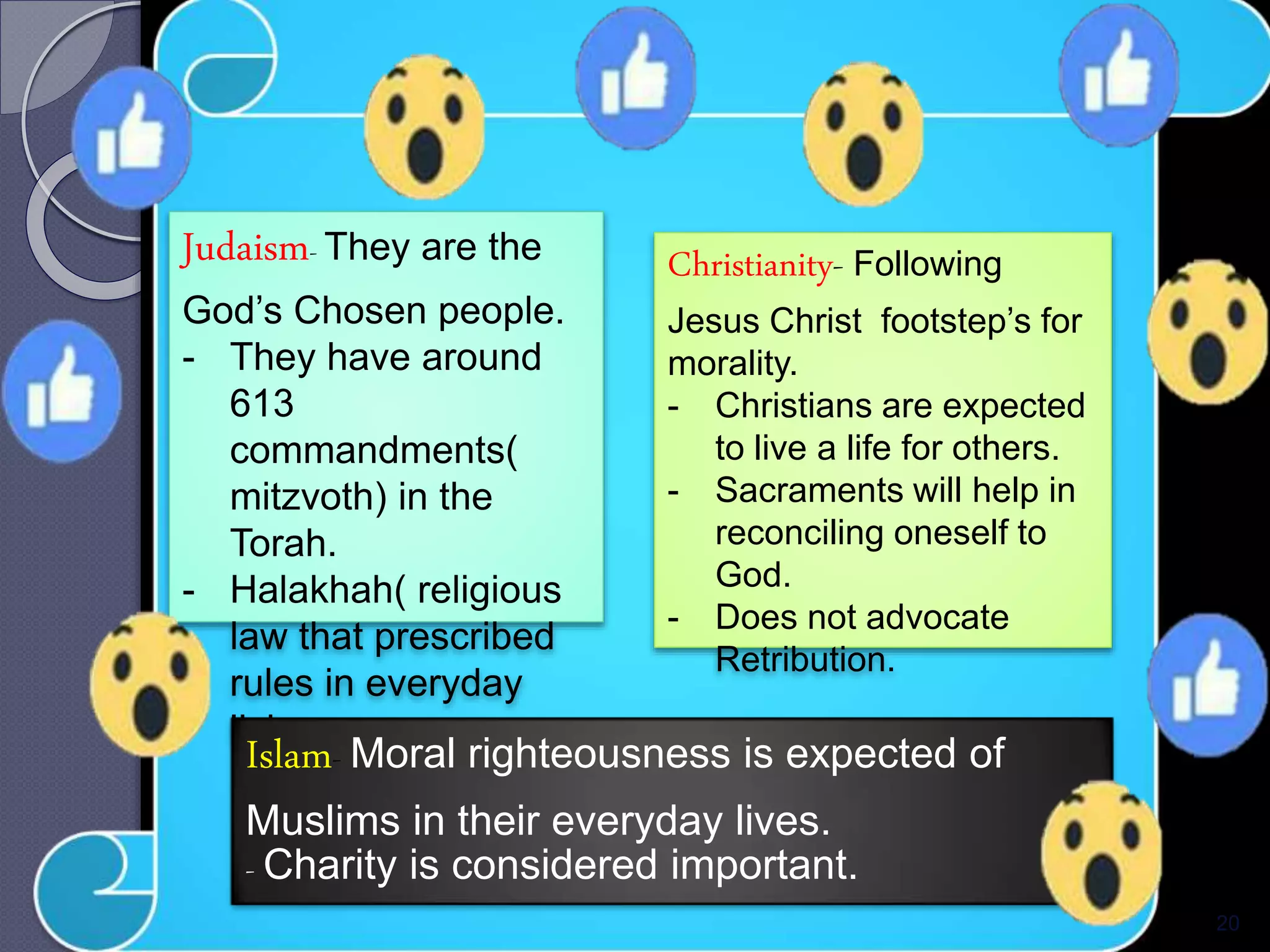 Comparative analysis of judaism, christianity, and | PPTX