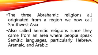 Comparative analysis of Judaism, Christianity, and Islam.pptx