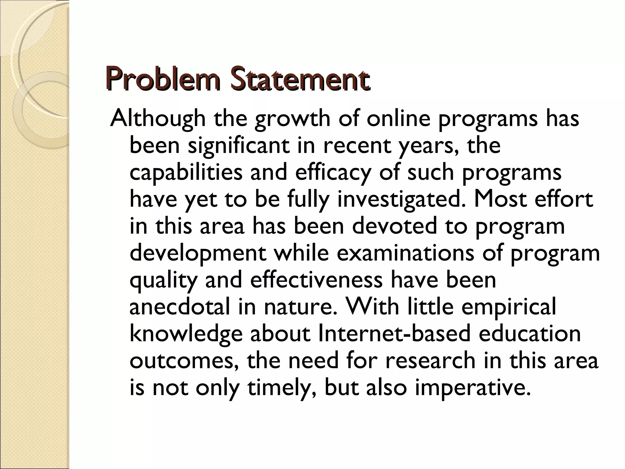 Comparative Analysis Of Learner Satisfaction And Learning Outcomes[1] Ppt
