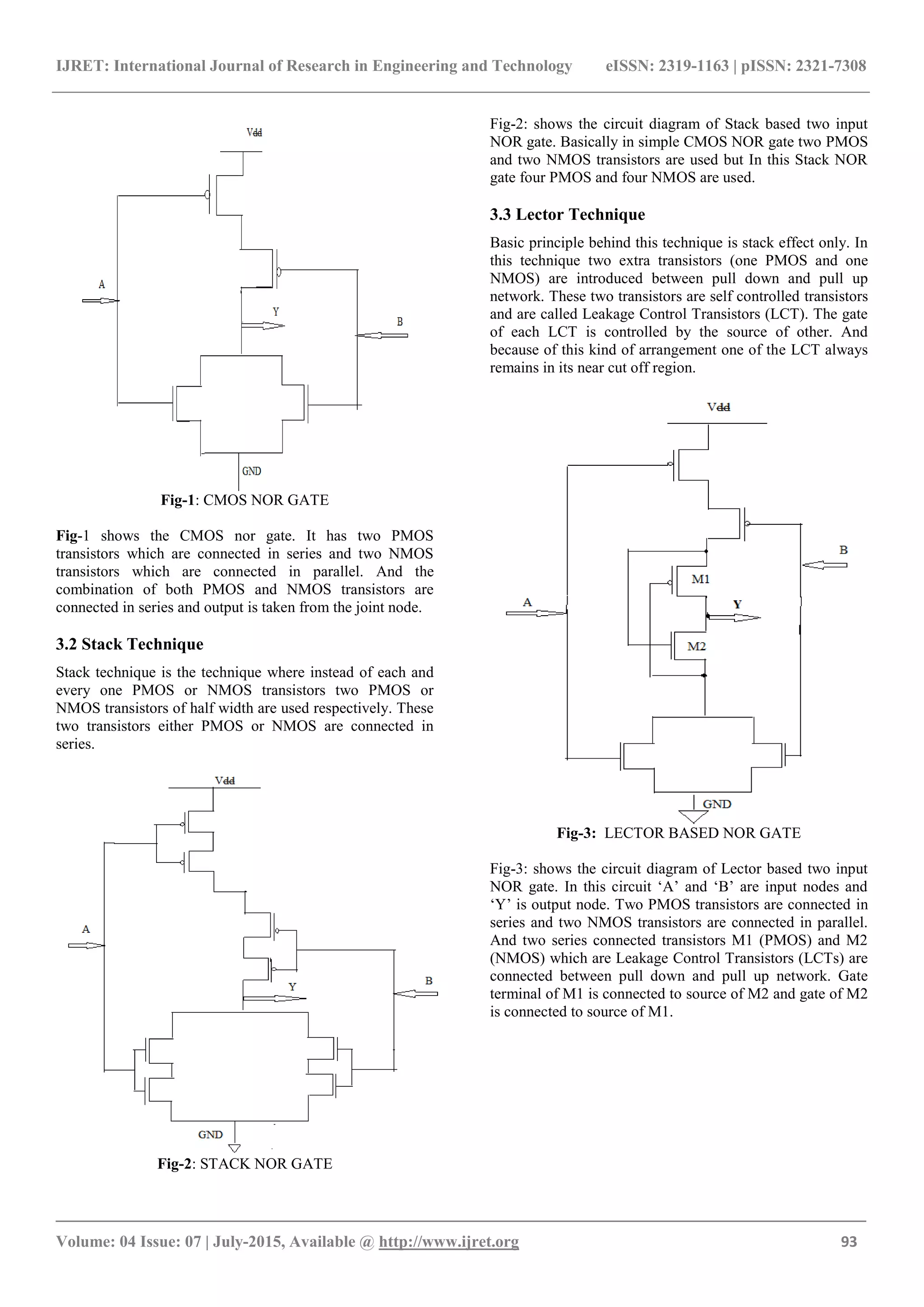 Comparative Analysis Of Lector And Stack Technique To Reduce The Leakage Current In Cmos