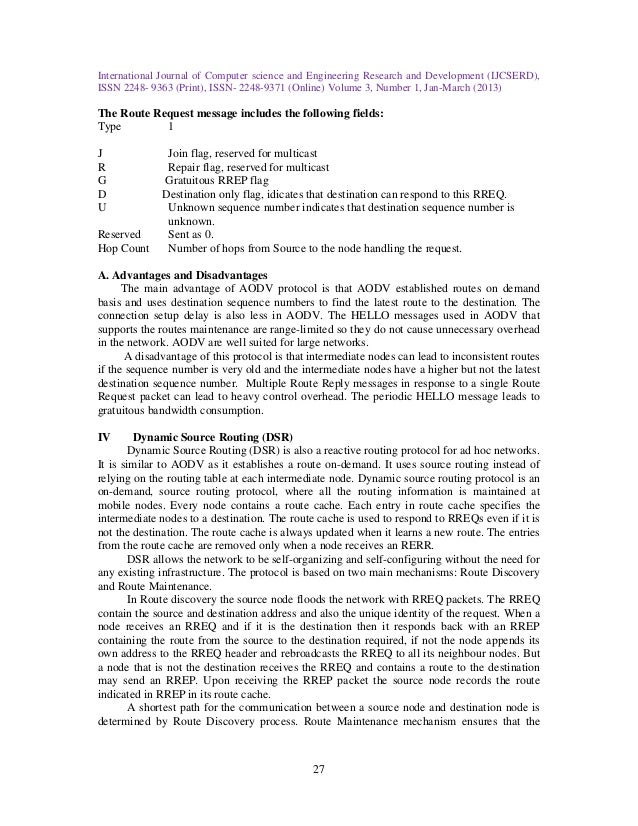 Comparative Analysis Of Manet Reactive Protocols