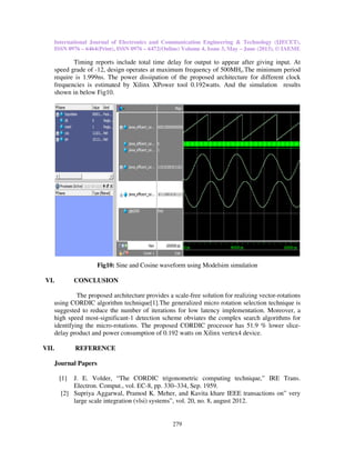 Comparative analysis of multi stage cordic using micro rotation techniq | PDF | Computing ...